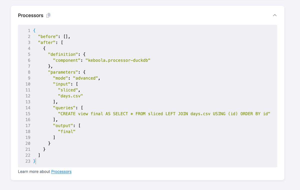 New DuckDB Processor 🦆