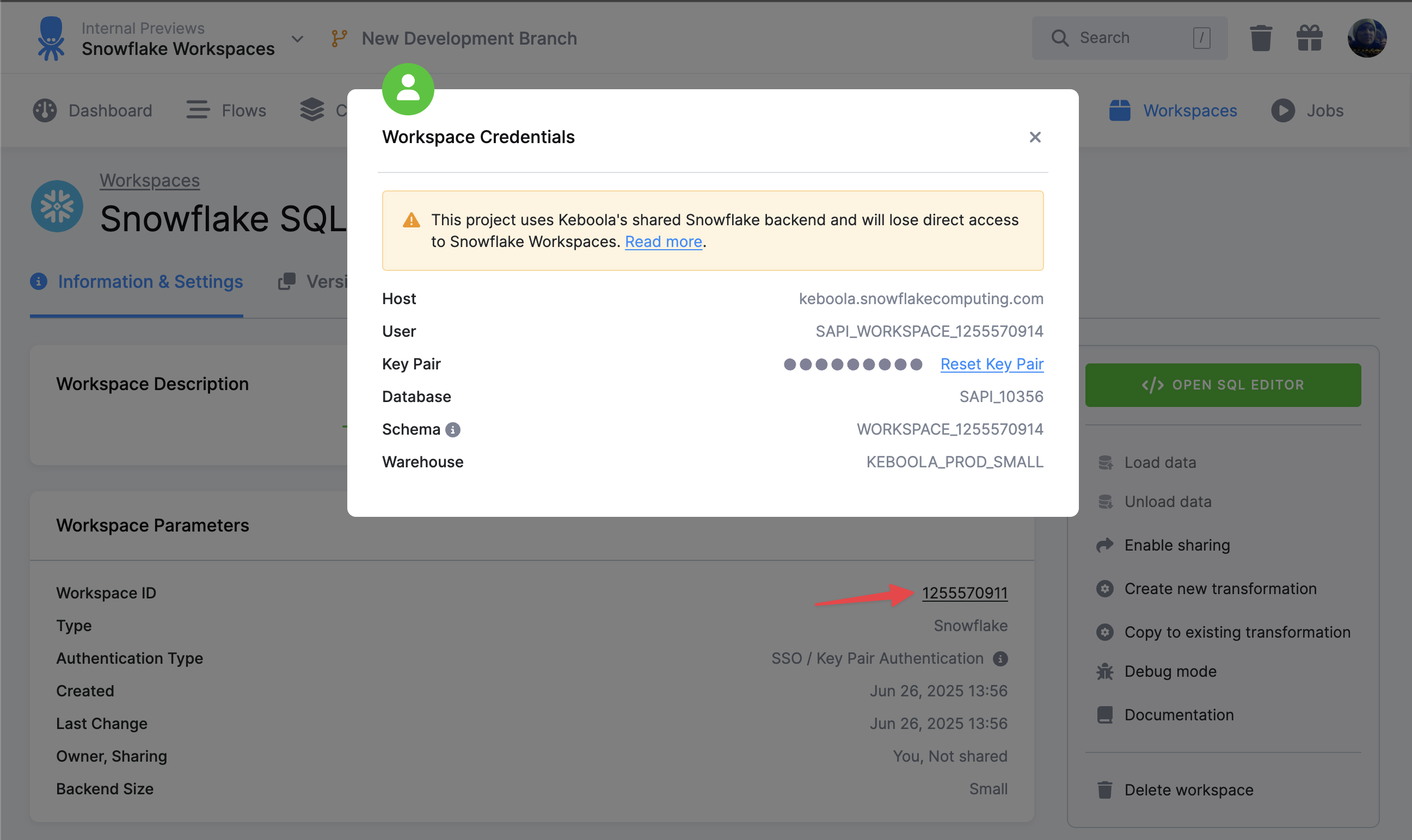 Upcoming changes to Snowflake Workspace access (January rollout)